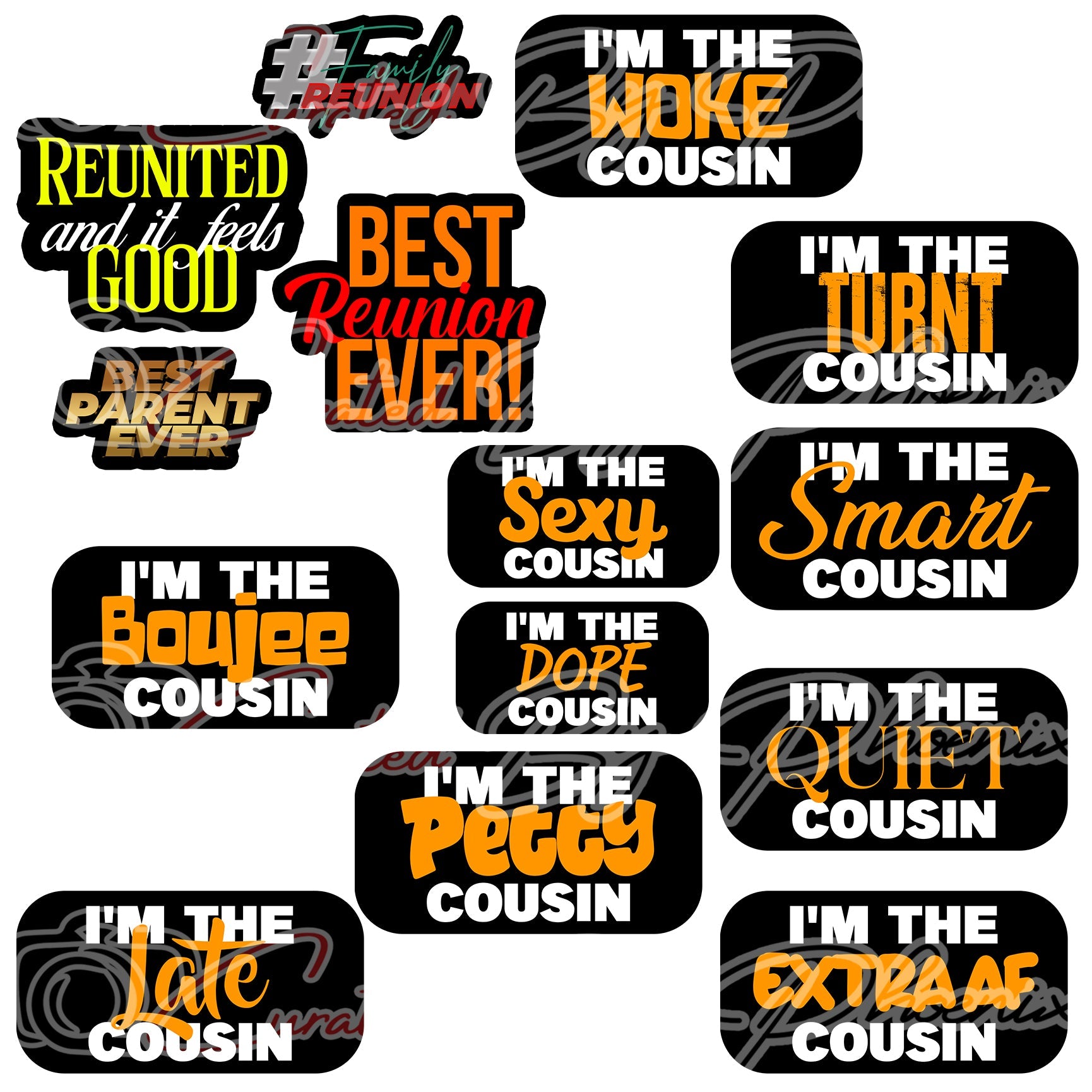 Unforgettable Family Reunion Photo Booth Props | Curated by Phoenix ...